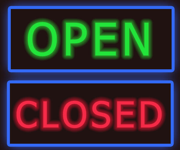Open Closed LED Signs – NeonSignly.com