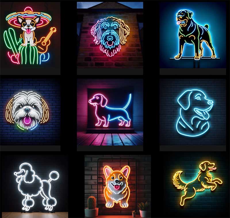 Dog Neon Signs – NeonSignly.com